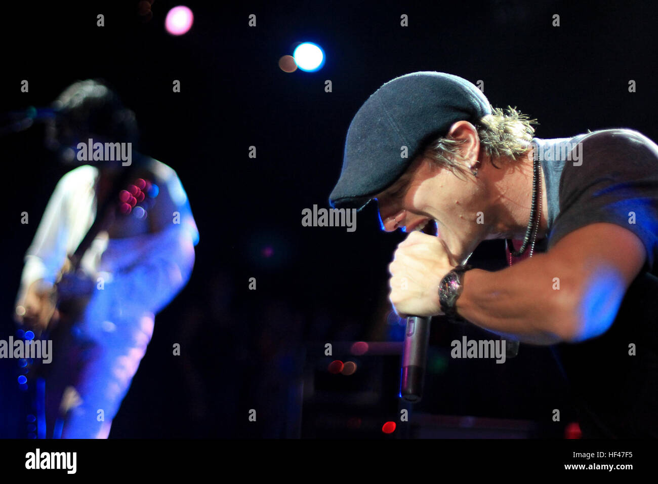 NEW YORK -- The rock band Fuel performed at the Morale, Welfare ...