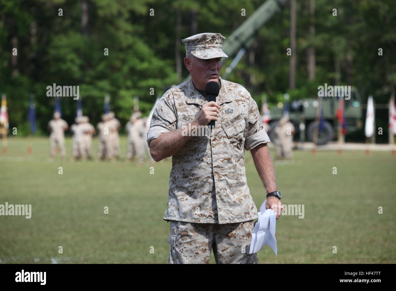 Col. David S. Heesacker, commanding officer of Marine Corps Engineer ...