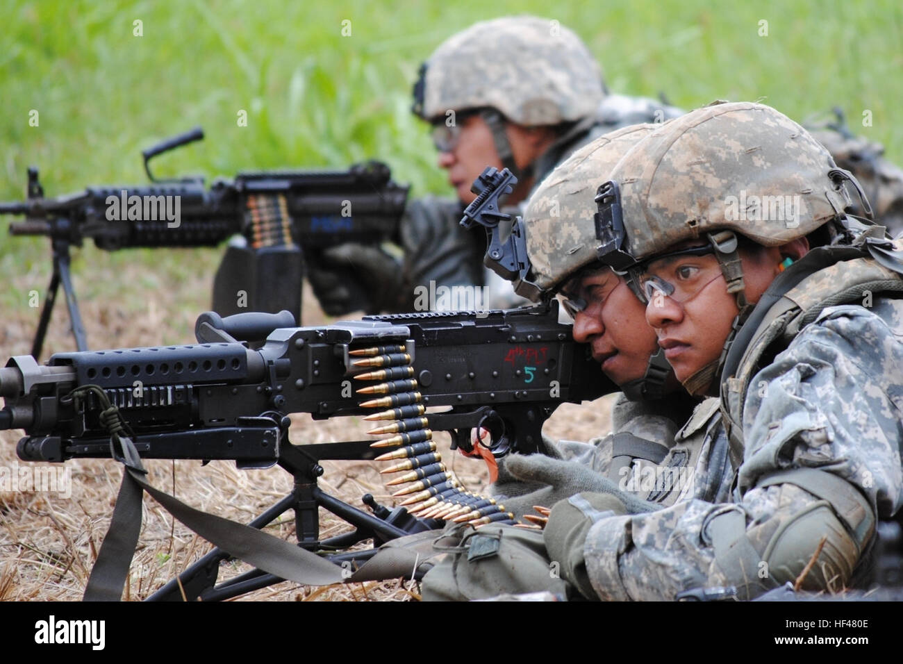 Samoa-based U.S. Army Reservists of Bravo and Charlie Company, 100th ...