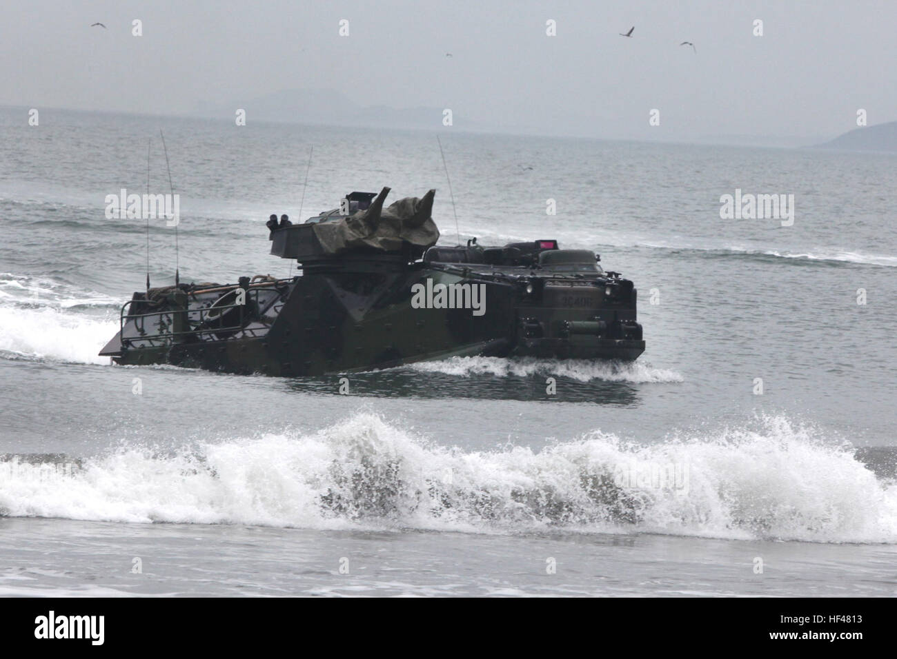 U.S. Marines with 4th Platoon, 3rd Assault Amphibian Battalion, 1st ...