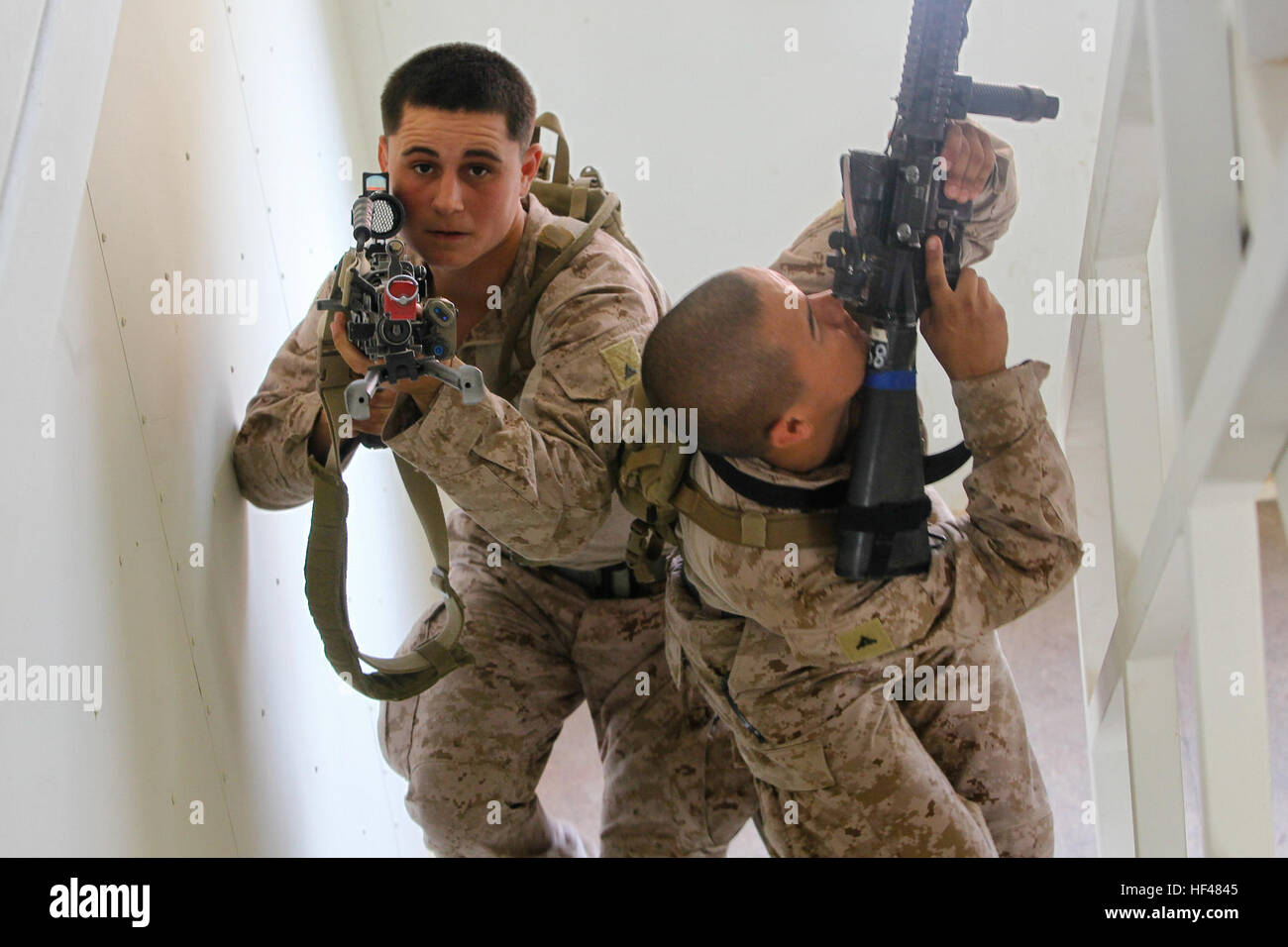 U.S. Marines with India Company, 2nd Platoon, 3rd Battalion, 5th Marine ...