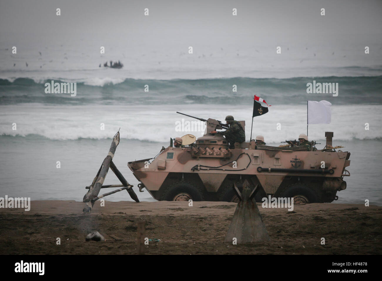 Multinational amphibious beach assault training exercise hi-res stock ...