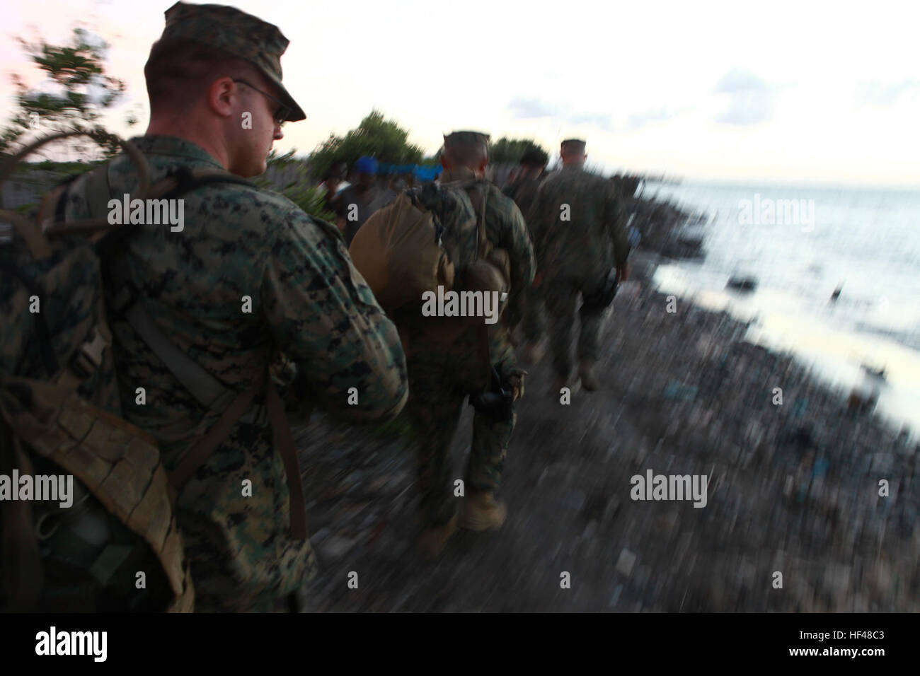U.S. Marines and Sailors attached to Special-Purpose Marine Air-Ground ...