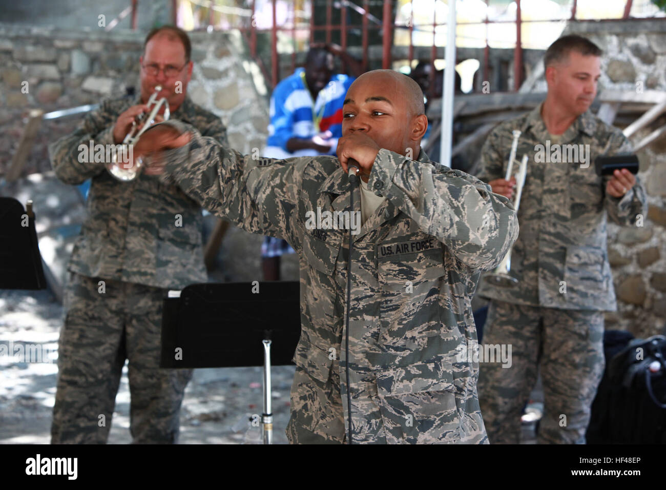 U.S. Air Force Master Sgts. Jay Halpin (left), Christopher Jeffery ...