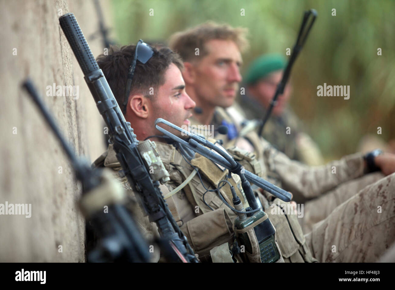 U.S. Marines of Bravo Company, 1st Reconnaissance Battalion, 1st Marine ...