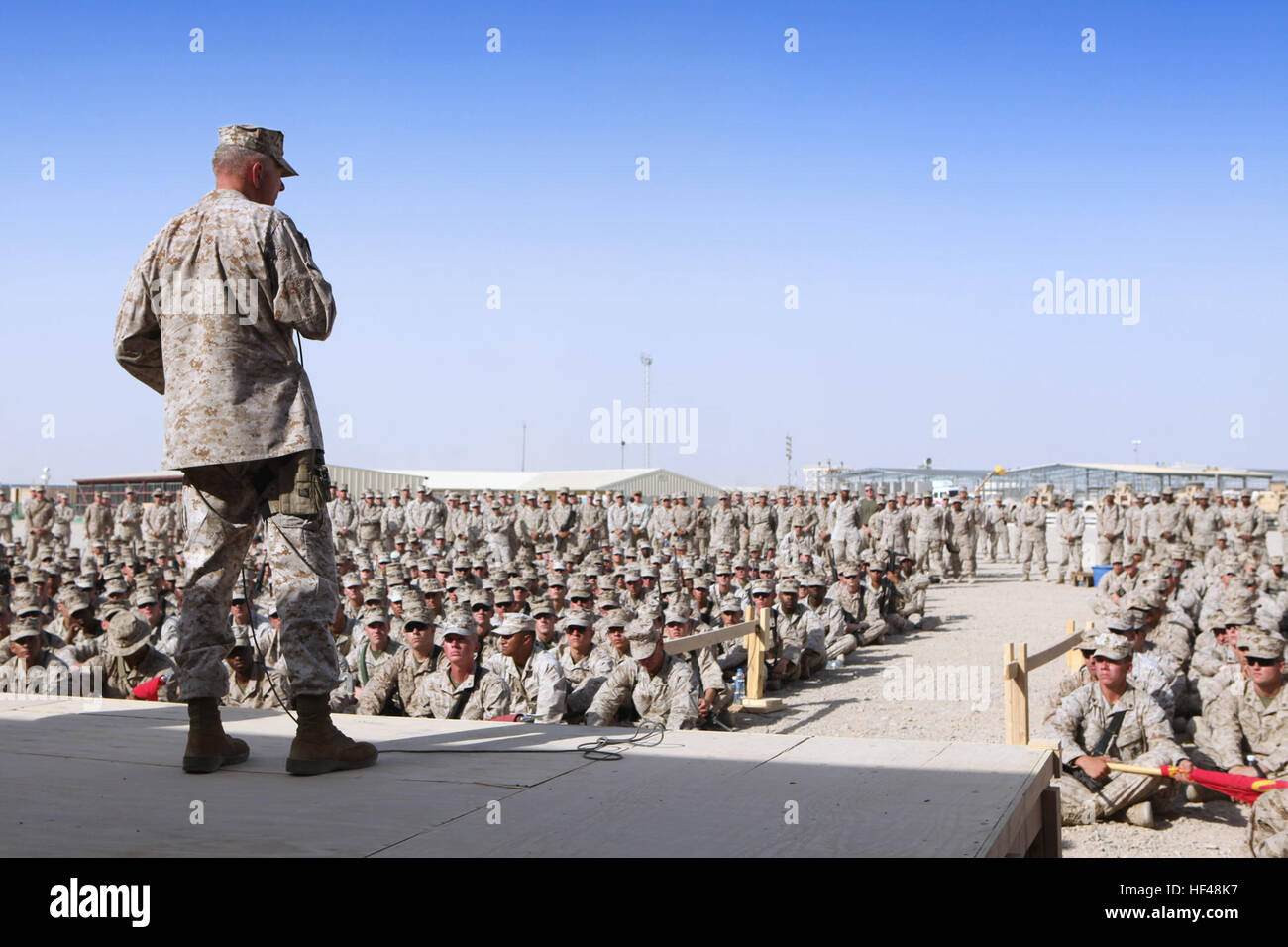 Commandant of the Marine Corps, Gen. James T. Conway, speaks with ...