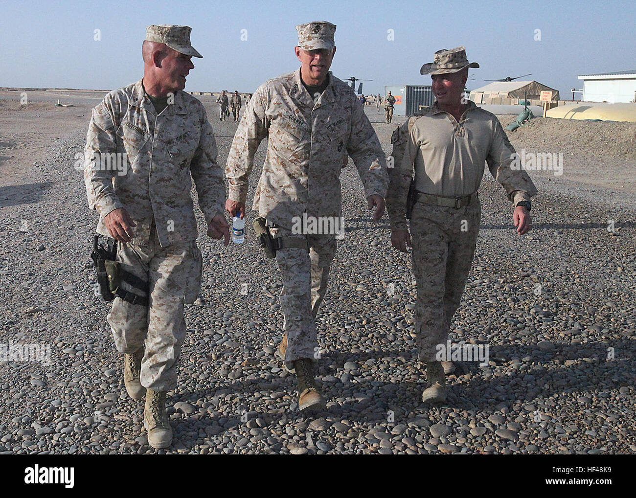 Commandant of the Marine Corps, Gen. James T. Conway, walks with Brig ...