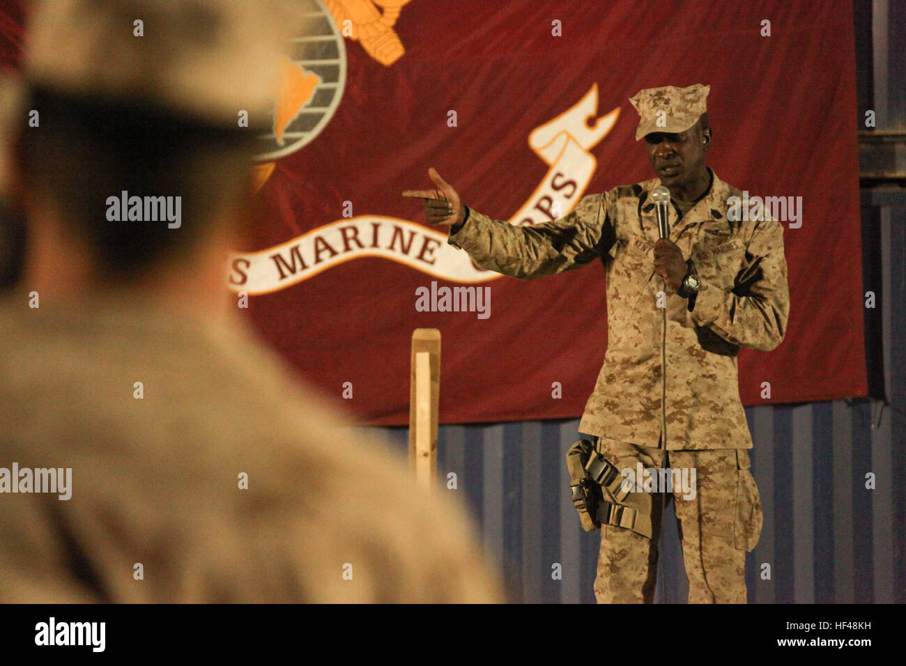 Sergeant Major of the Marine Corps Sgt. Maj. Carlton Kent talks to ...