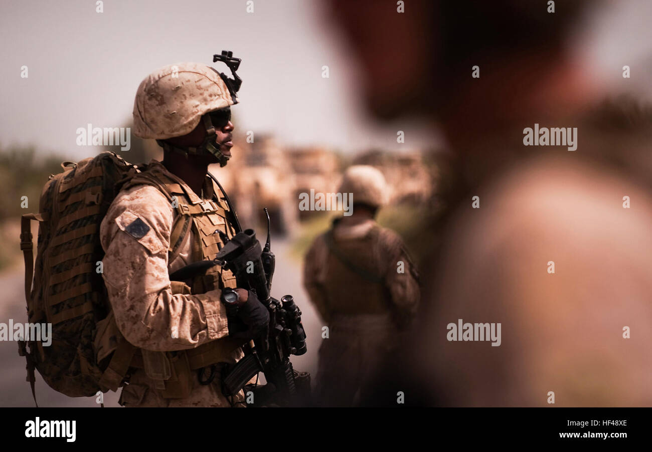 A corpsman from Jump Platoon, 3rd Battalion, 3rd Marine Regiment ...