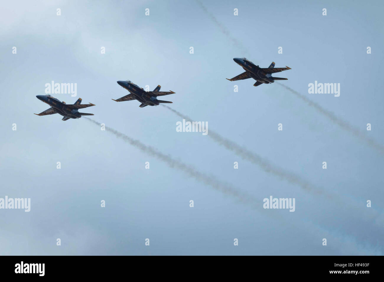 The U.S. Navy's Flight Demonstration Squadron, the Blue Angels, fly in ...