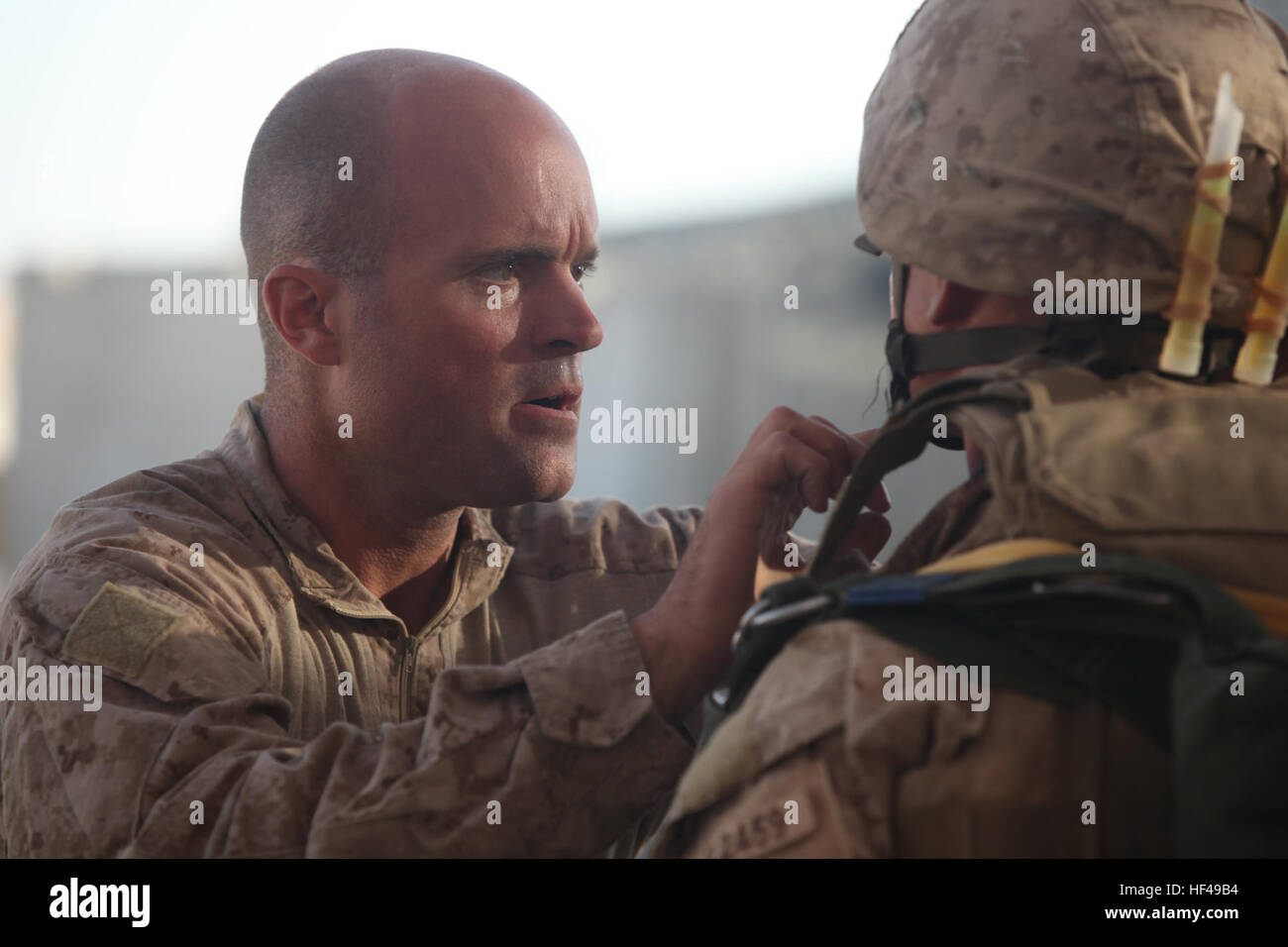 Staff Sgt. James Nine, Paraloft Chief assigned to Bravo Company, 1st ...