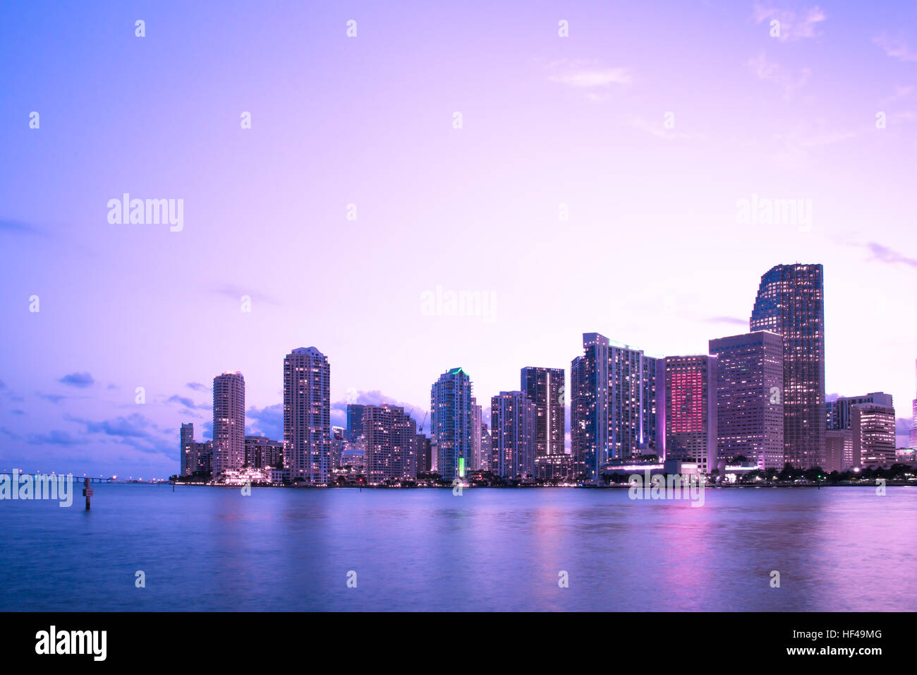 Beautiful miami after sunset hi-res stock photography and images - Alamy