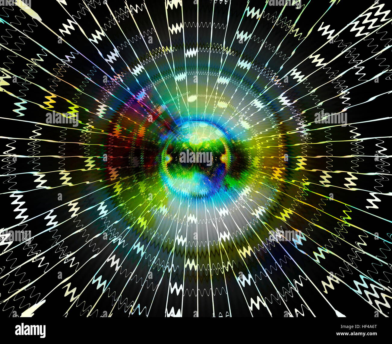 wavy music note and abstrtact color background. spots background Stock ...