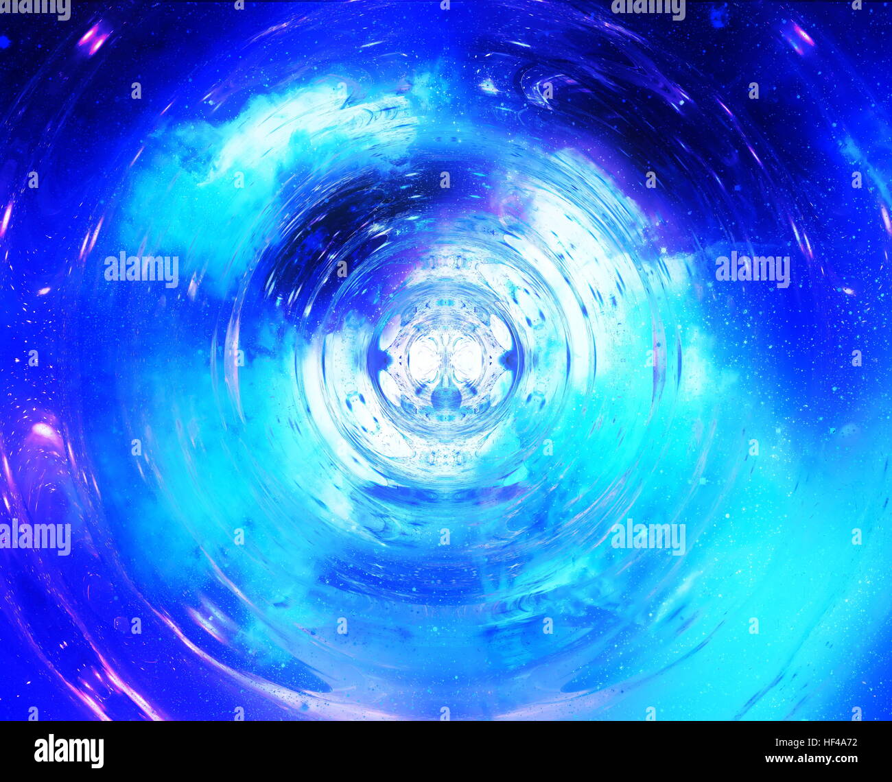 Audio music speaker in space. Cosmic space and stars, abstract cosmic ...