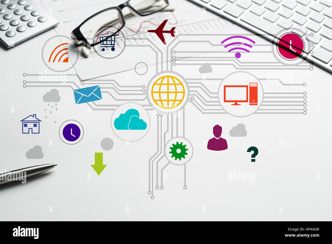 Interface design for mobile and web application Stock Photo - Alamy