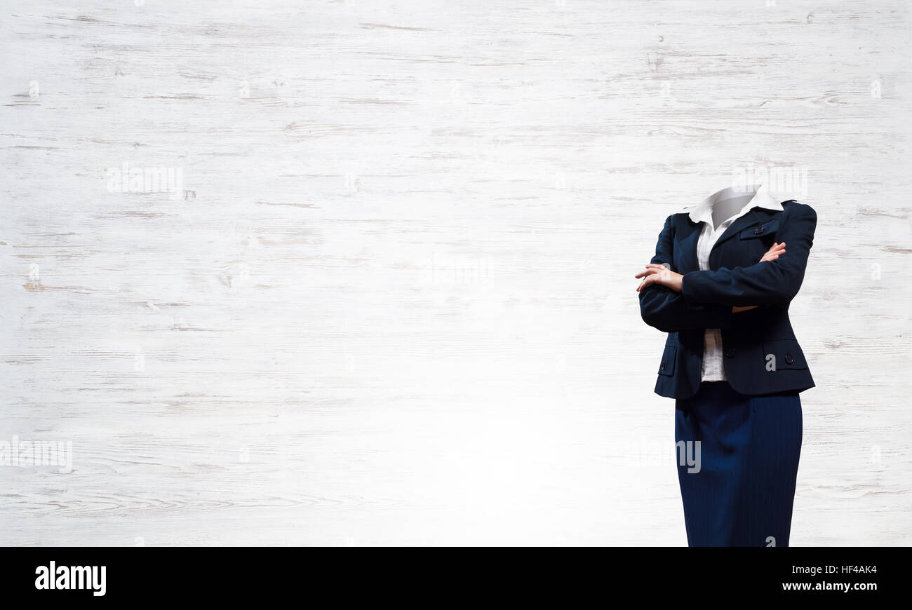 Businesswoman without head Stock Photo - Alamy