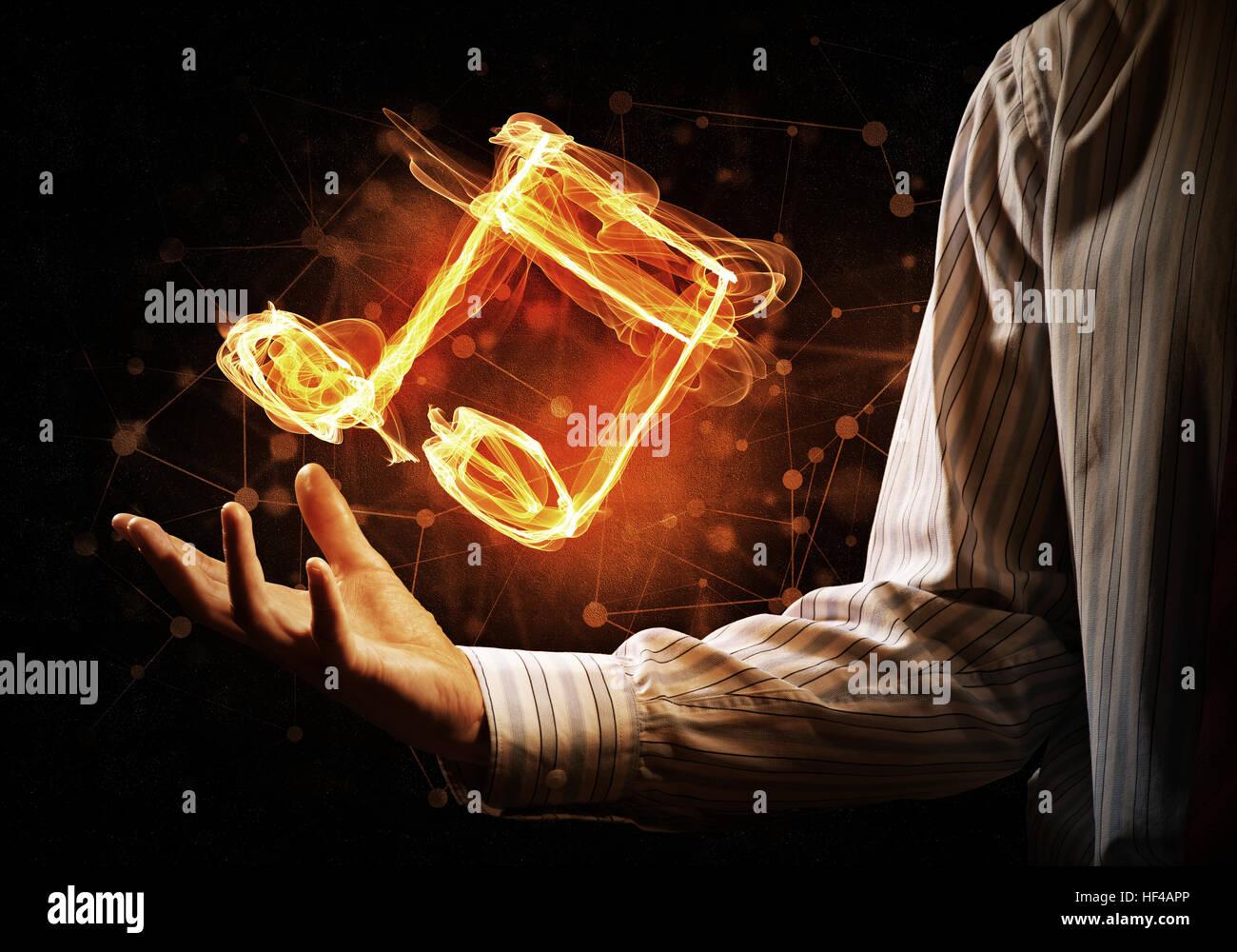 Fire music icon Stock Photo - Alamy