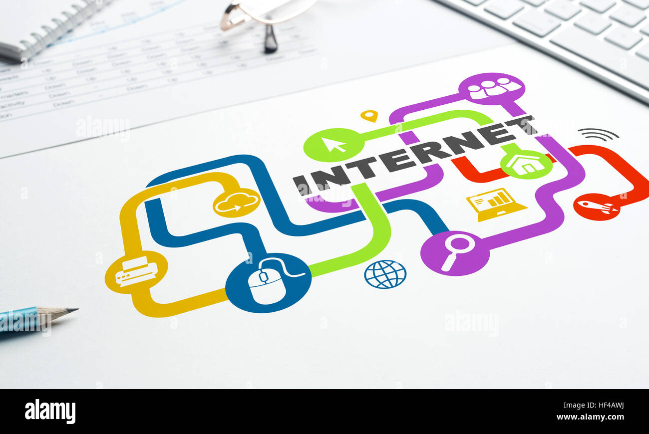 Network media background Stock Photo - Alamy