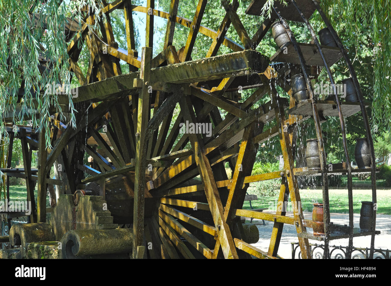 Water wheel in Tomar. Portugal Stock Photo - Alamy