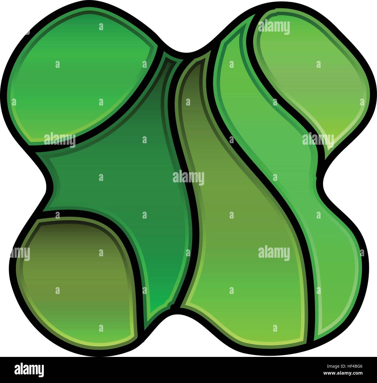 stained glass font, oblique cross Stock Vector Image & Art - Alamy