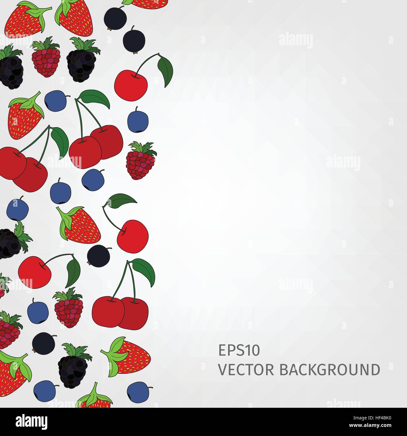 abstract doodle berry background Stock Vector Image & Art - Alamy