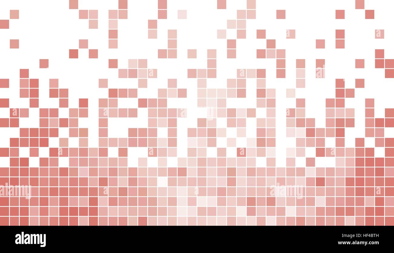 abstract vector square pixel mosaic background - red Stock Vector Image ...