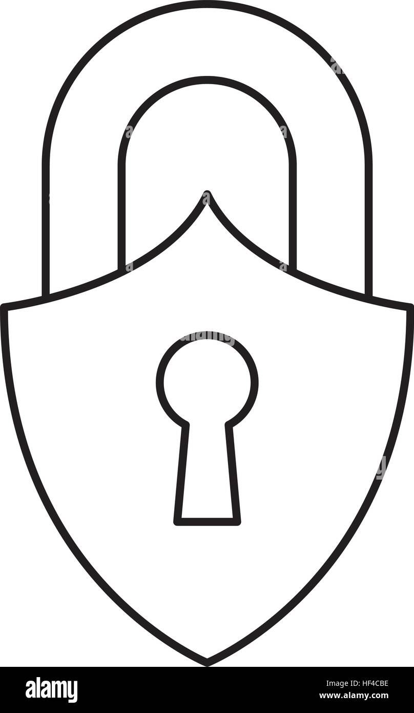 padlock secure isolated icon vector illustration design Stock Vector ...