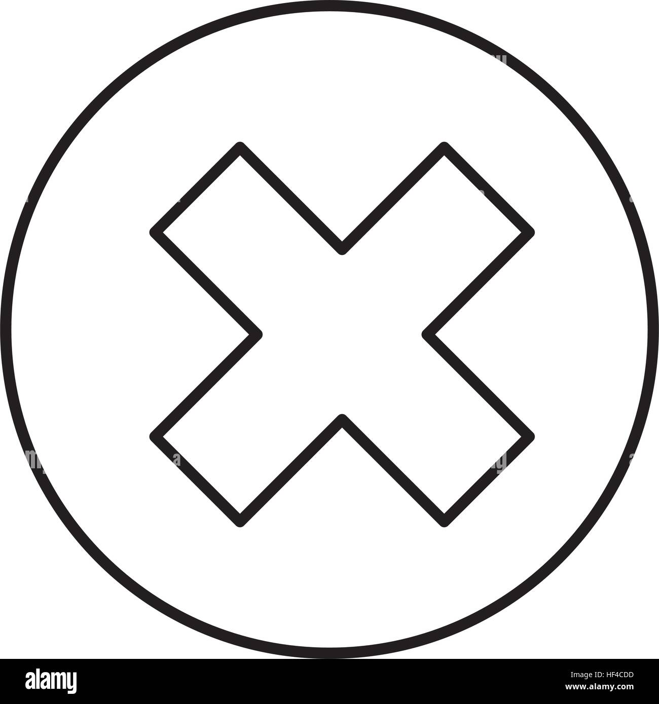 button with x isolated icon vector illustration design Stock Vector ...