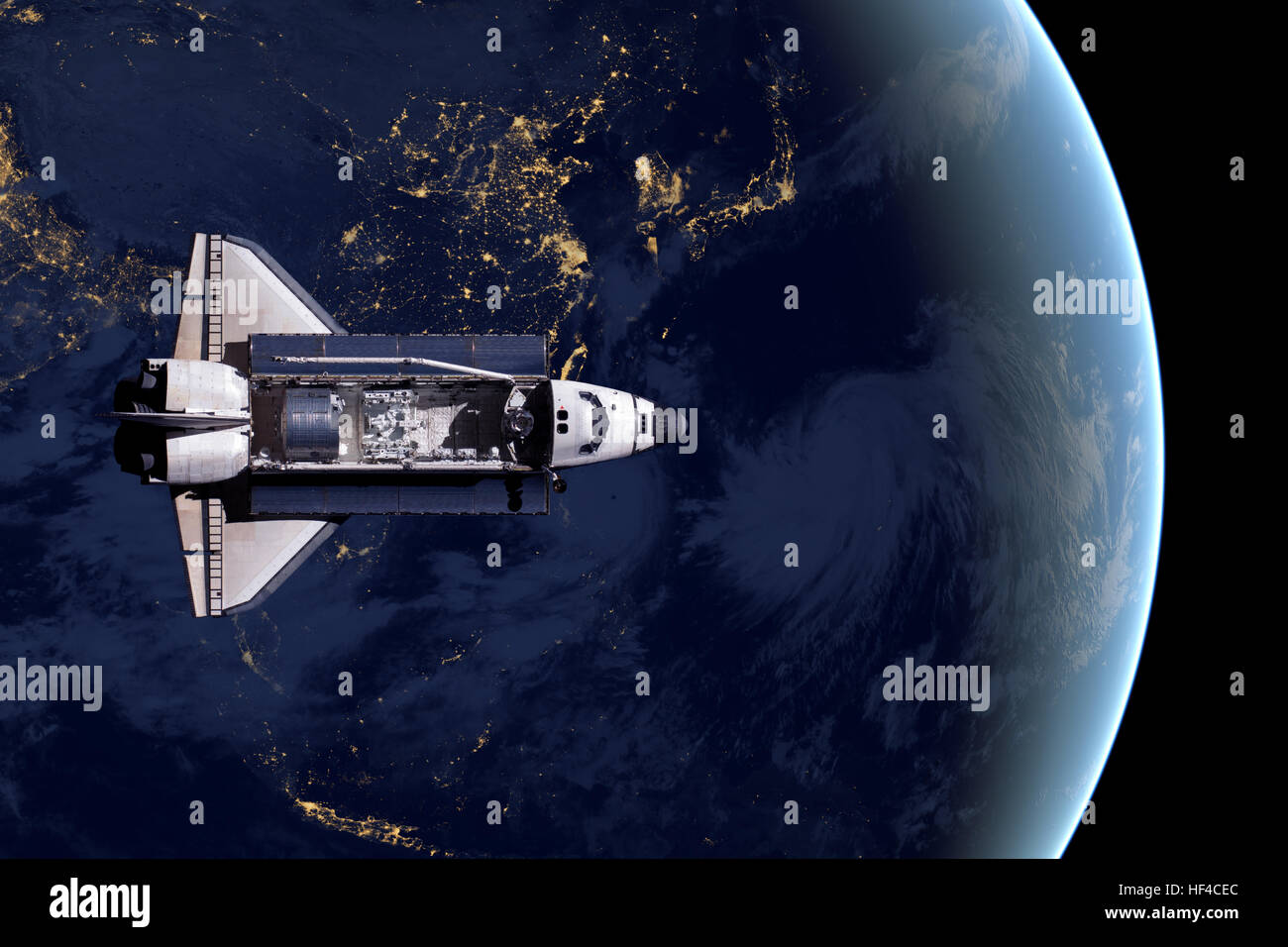 Space Shuttle In Orbit Wallpaper