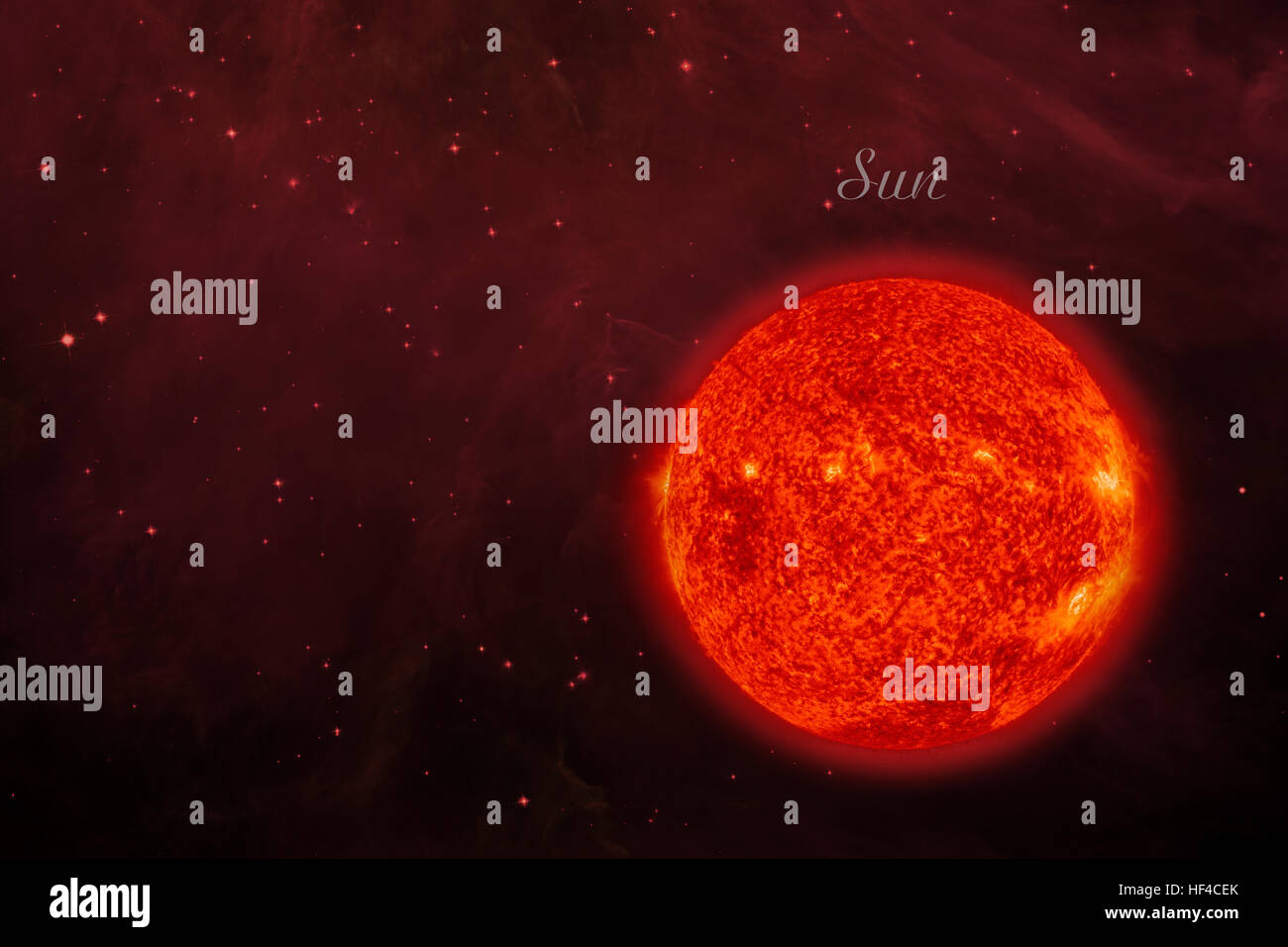 Solar System. Sun. Elements of this image furnished by NASA Stock Photo ...