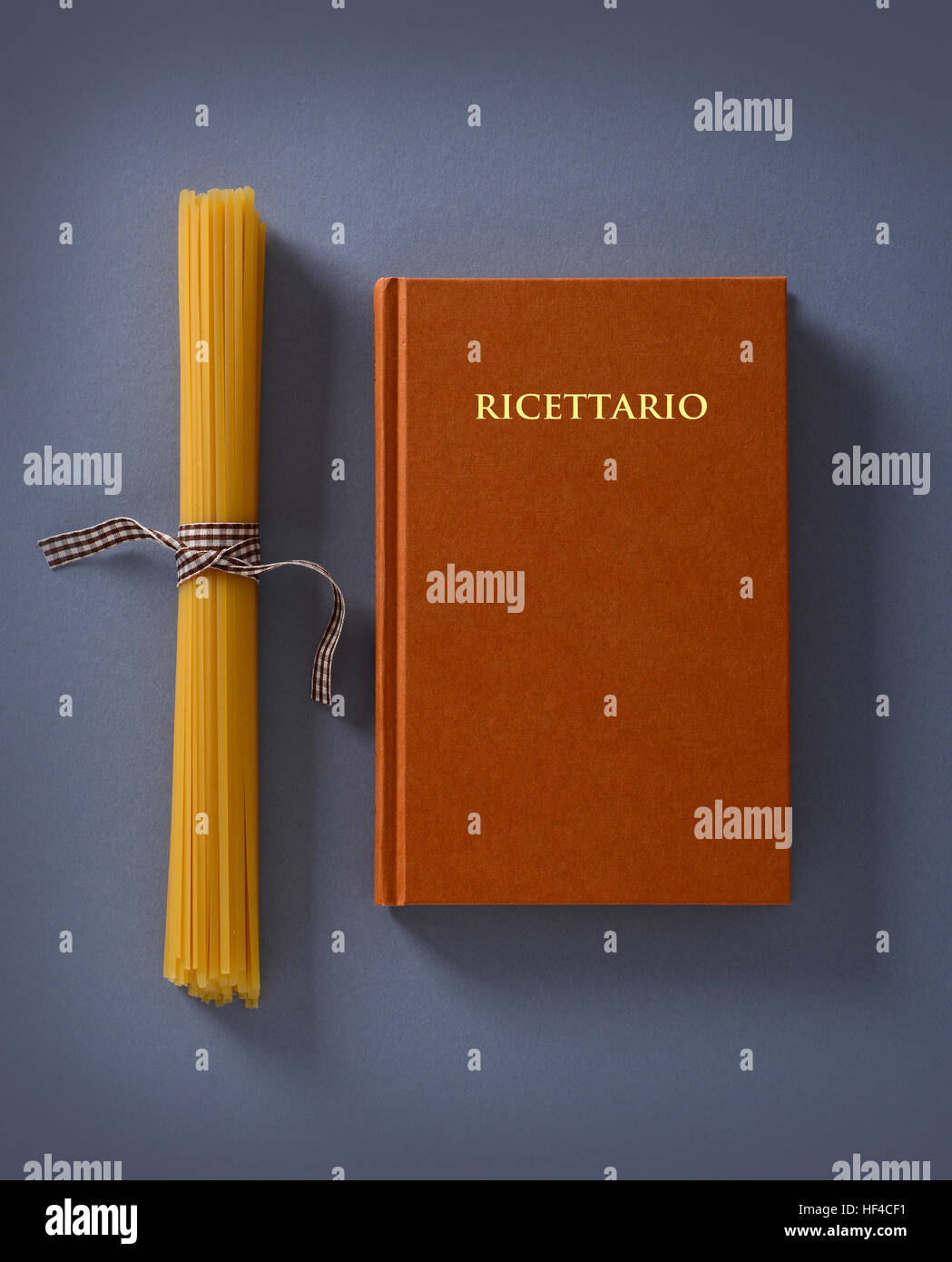 Italian pasta and recipe book Stock Photo - Alamy