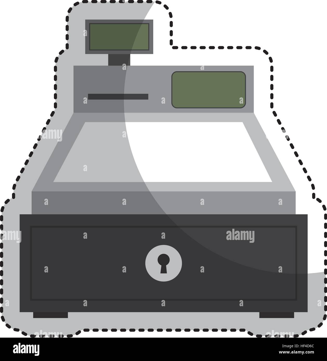 machine register isolated icon vector illustration design Stock Vector ...