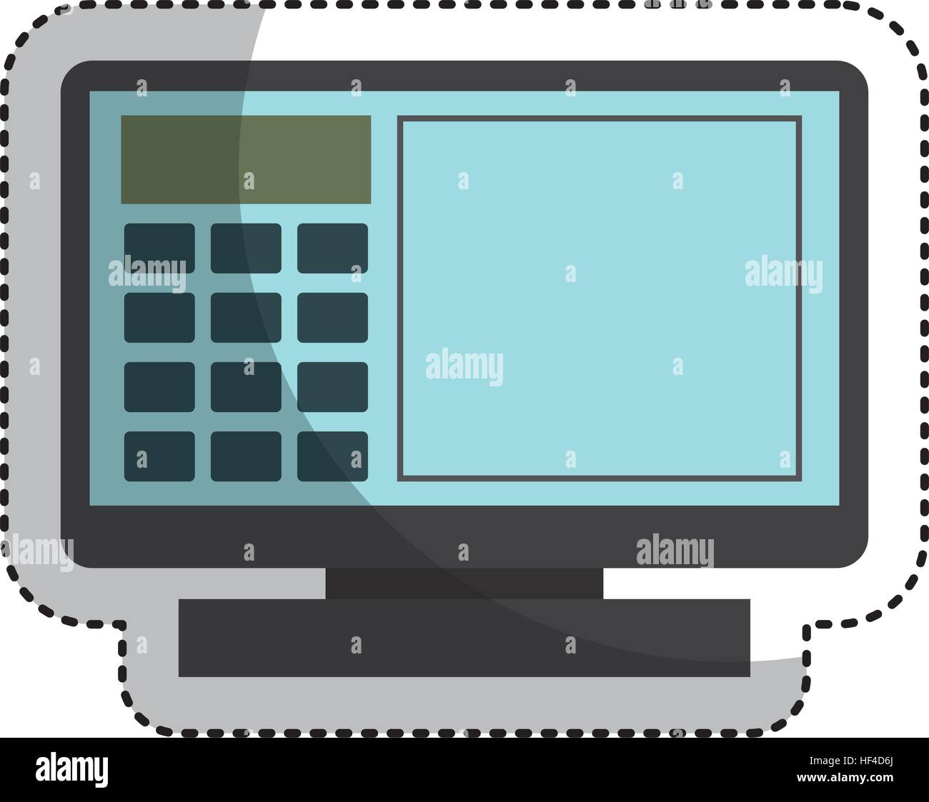 machine register isolated icon vector illustration design Stock Vector ...