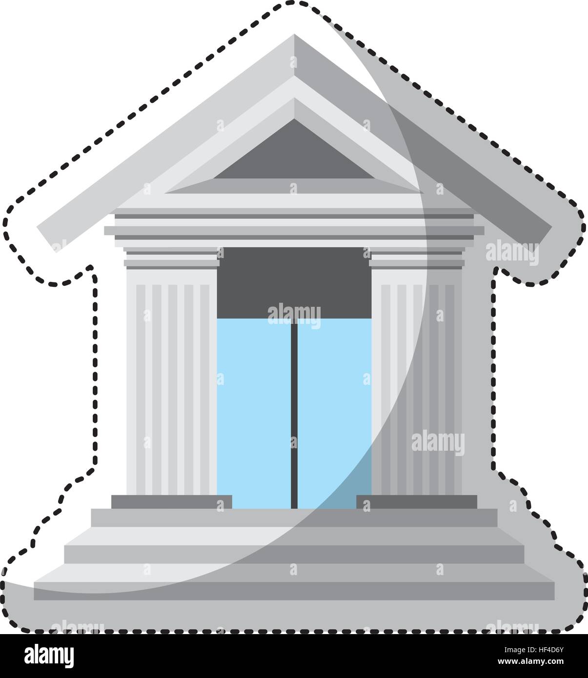 Illustration of supreme court building Stock Vector Images - Alamy