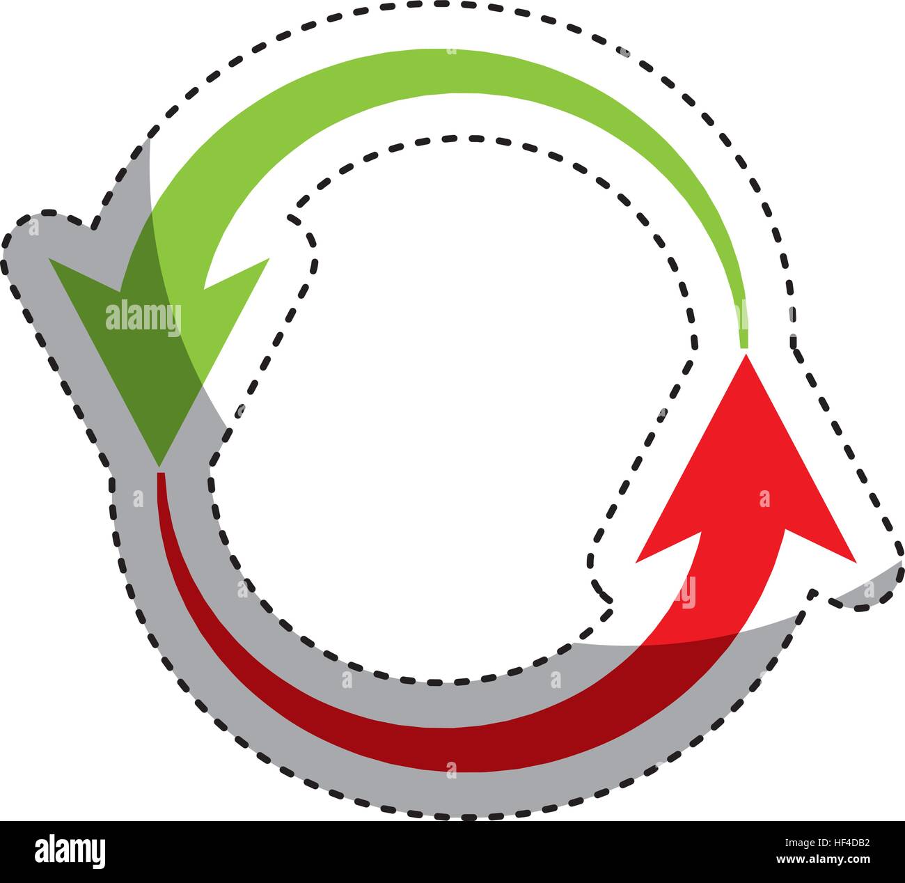 arrows around isolated icon vector illustration design Stock Vector ...