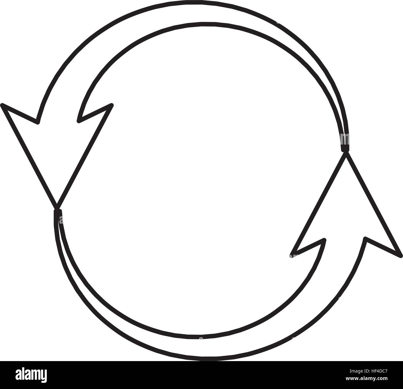 arrows around isolated icon vector illustration design Stock Vector ...