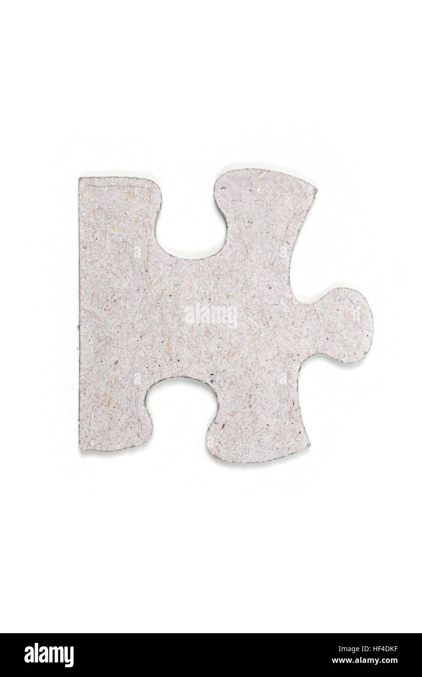 Single puzzle piece isolated on white background Stock Photo - Alamy