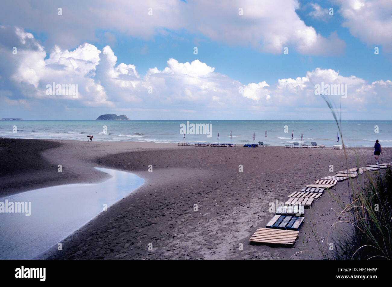 wooden path crossing the sandy beach Stock Photo - Alamy