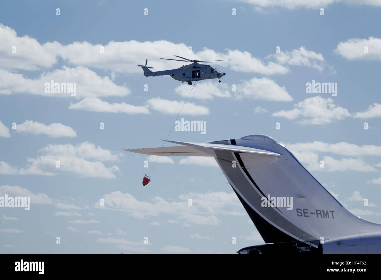 Helicoper demostration on Air Show Stock Photo - Alamy