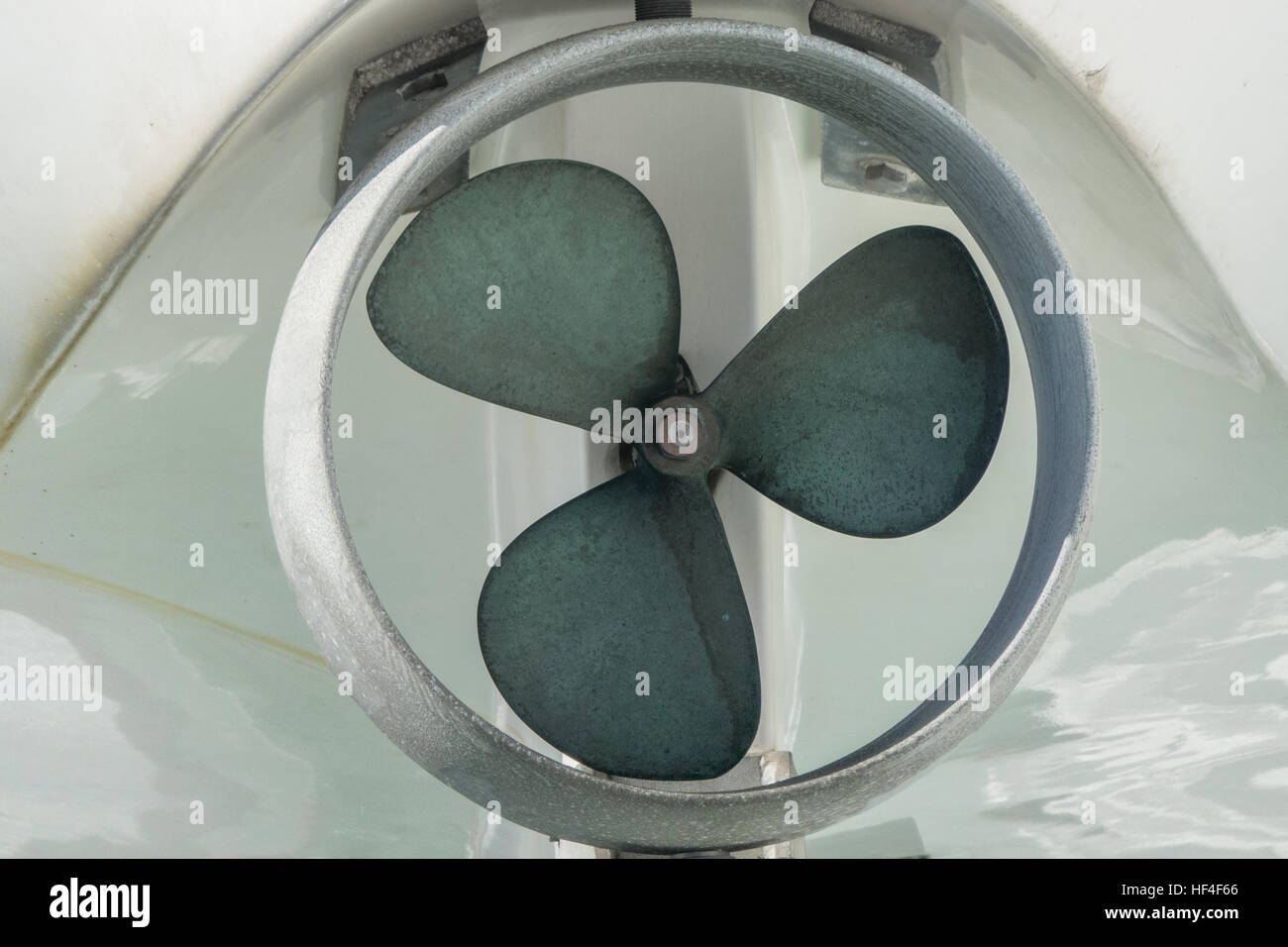Lifeboat propeller on a ferry Stock Photo - Alamy