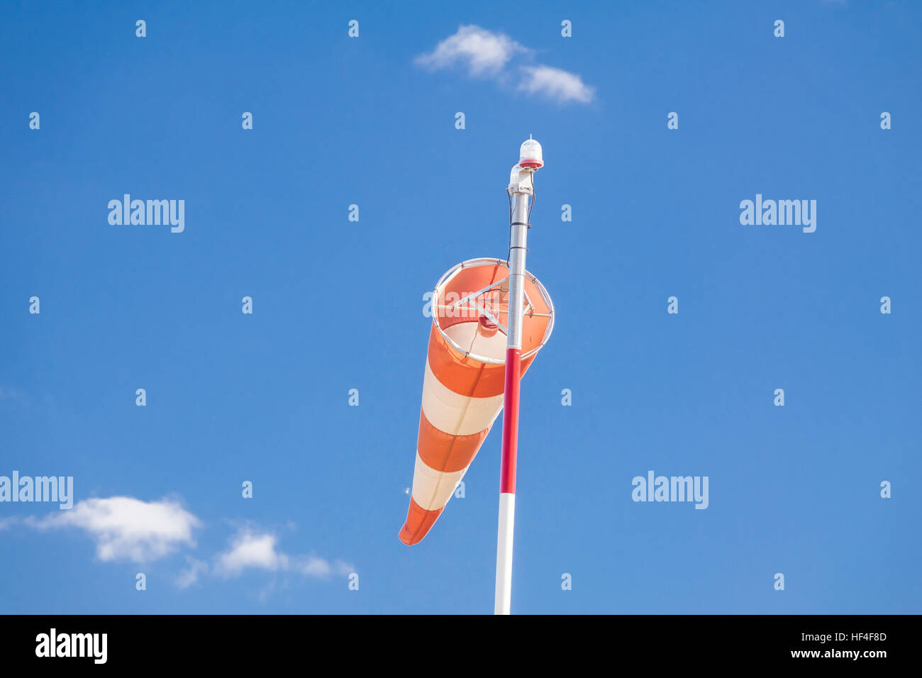 windsock, conical textile tube used to indicate wind speed Stock Photo ...