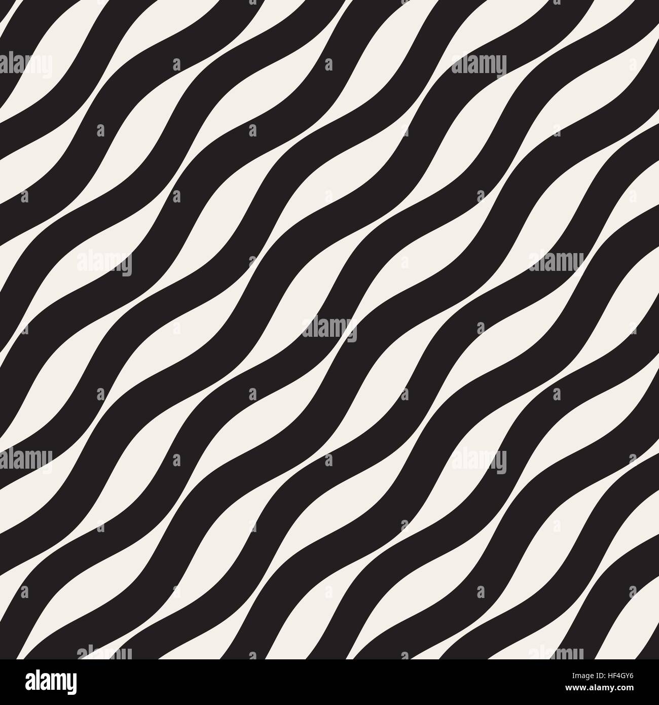 Vector Seamless Black and White Hand Drawn Diagonal Lines Pattern Stock ...