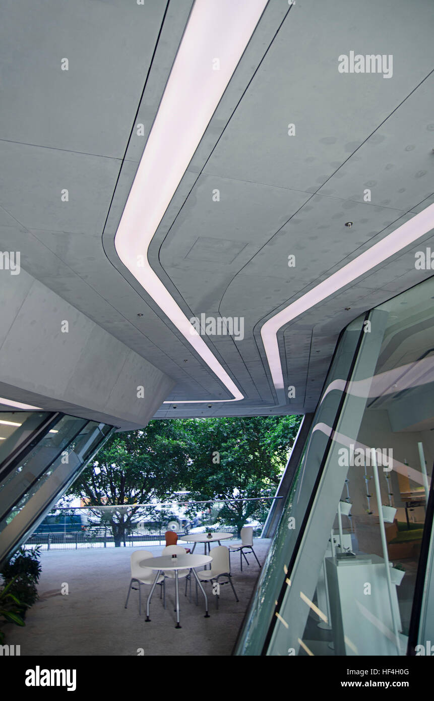 Interior of modern building. Perfect background in light colors Stock ...