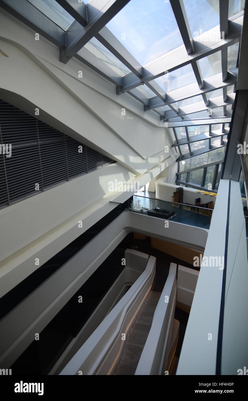 Interior of modern building. Perfect background in light colors Stock ...