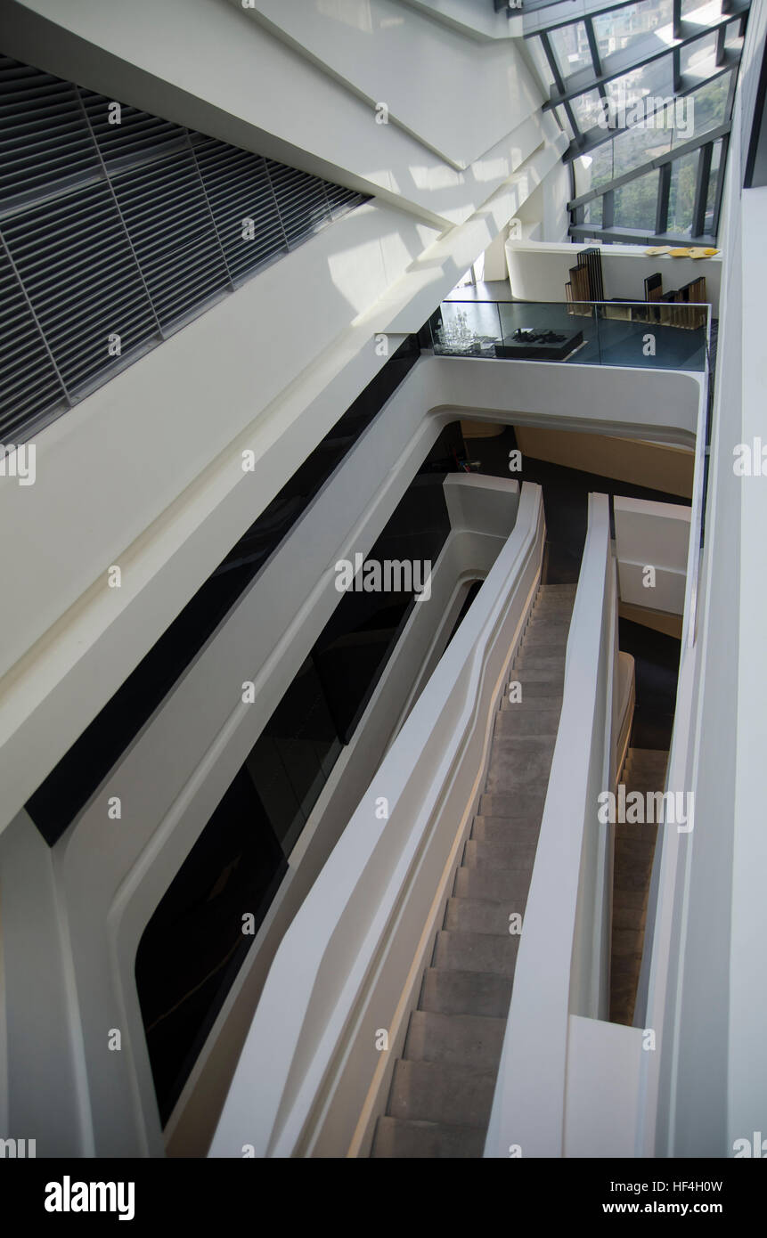 Interior of modern building. Perfect background in light colors Stock ...