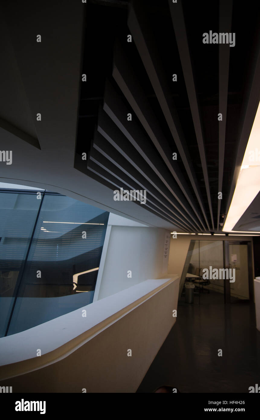 Interior of modern building. Perfect background in light colors Stock ...