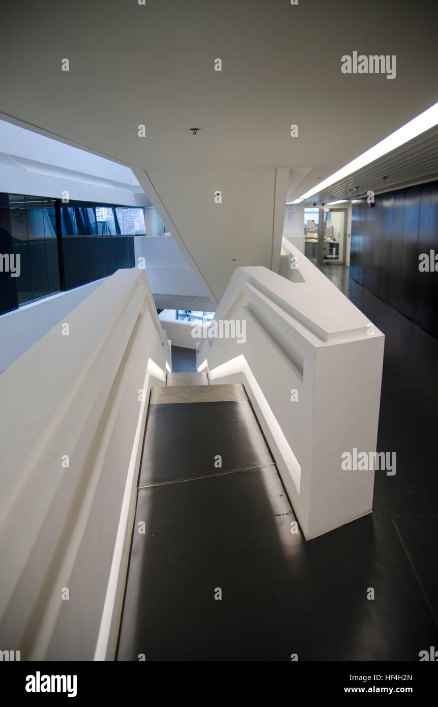 Interior of modern building. Perfect background in light colors Stock ...