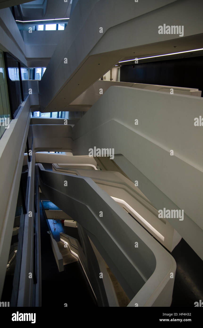 Interior of modern building. Perfect background in light colors Stock ...