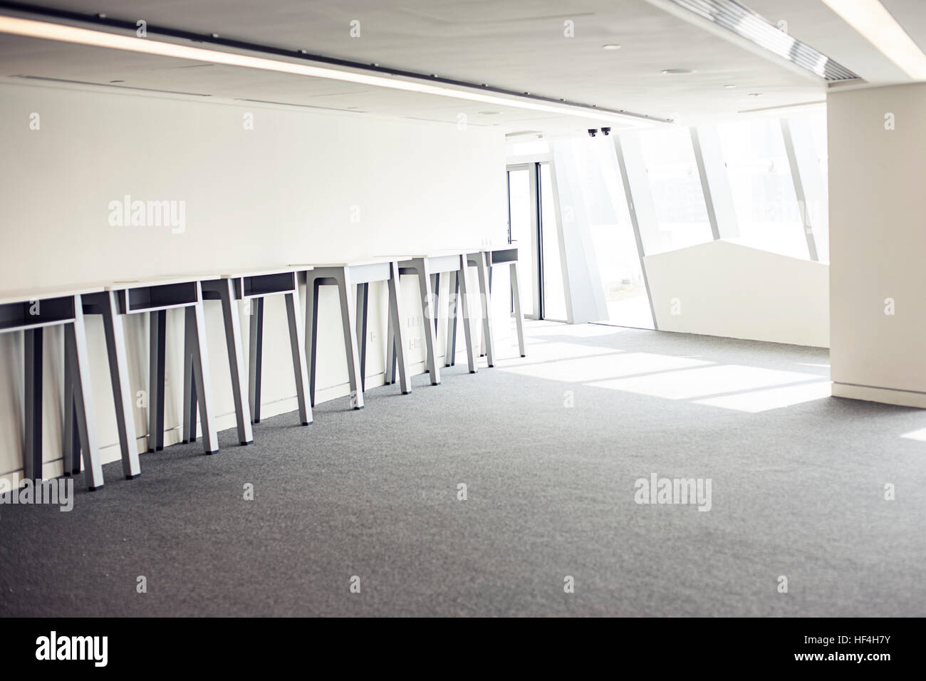 Interior of modern building. Perfect background in light colors Stock ...