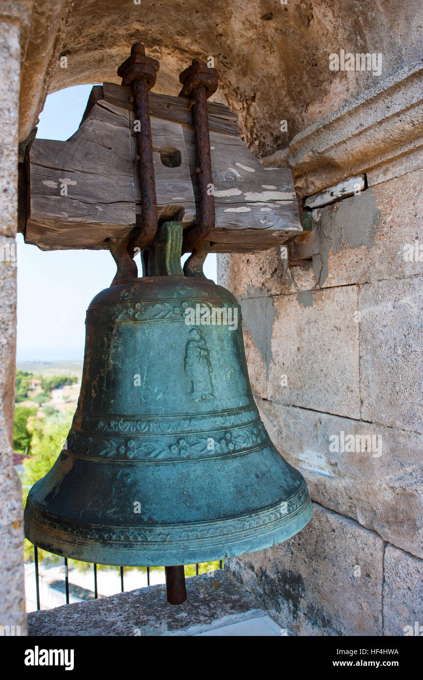 old traditional bell of a church in greece Stock Photo - Alamy
